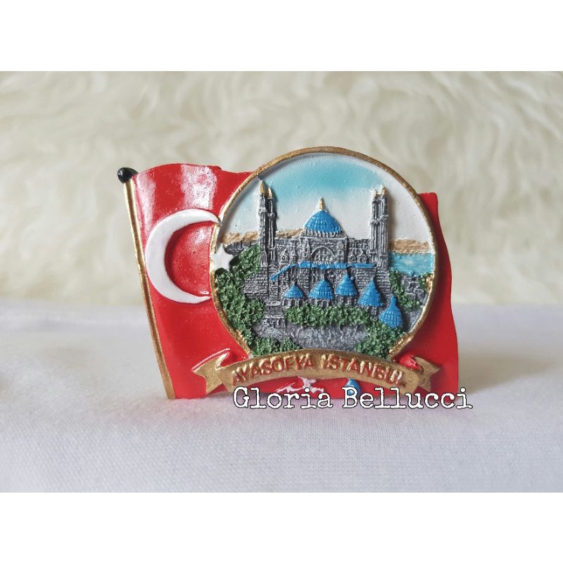 Jual souvenir oleh pleh ayasofya istanbul turkey tempelan magnet kulkas ...