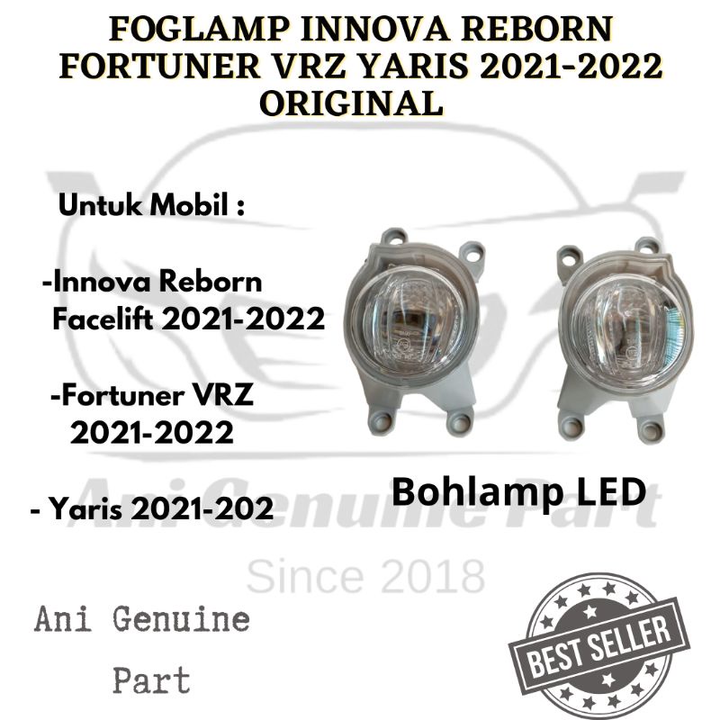 Jual Fog Lamp Foglamp LED Innova Reborn Fortuner VRZ Yaris 2021-2022 ...