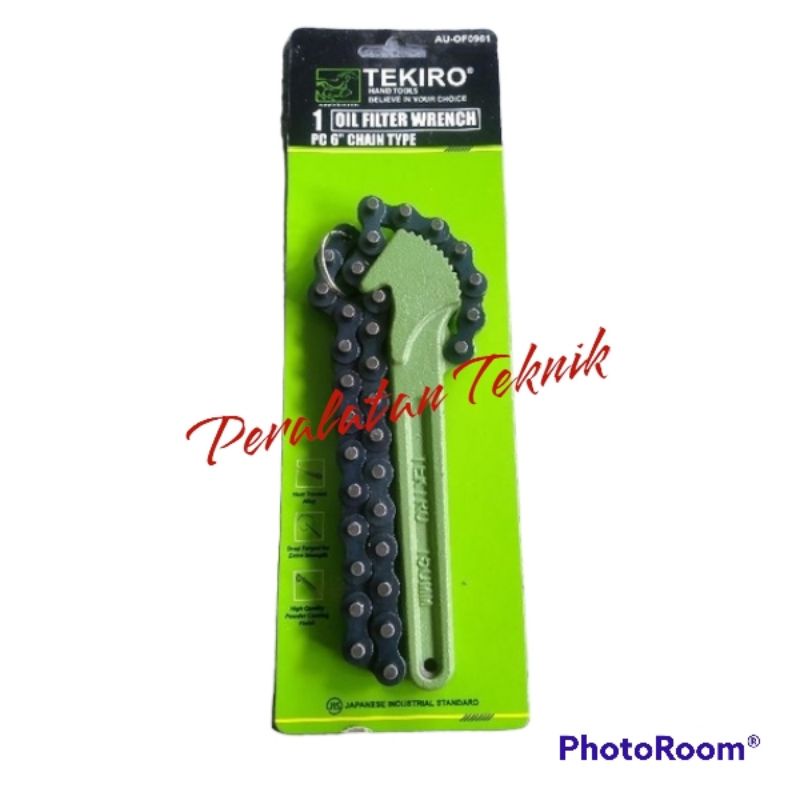 Jual Tekiro kunci buka pasang filter oli model rantai 6" - kunci filter ...