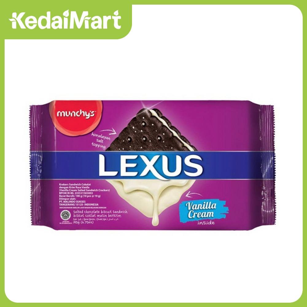 Jual Biskuit Lexus Munchys Chocolate Cream 190 Gram | Shopee Indonesia