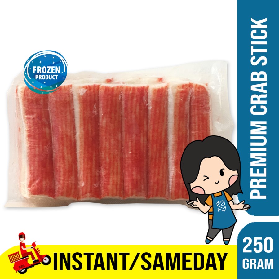 Jual PREMIUM CRAB STICK 250 GRAM BY SEAFOODKING HALAL | Shopee Indonesia