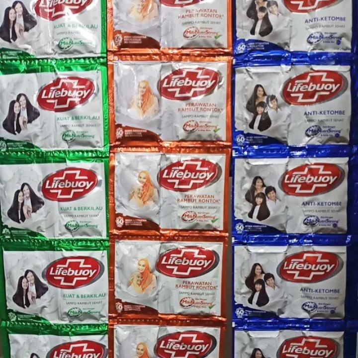 Jual 84 PCS 7 RENCENG Shampo Lifebuoy Sachet All Varian random - KING ...
