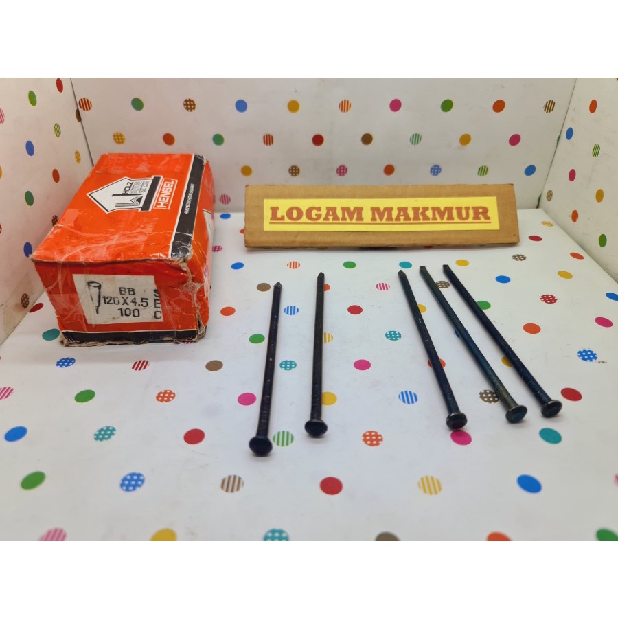 Jual PAKU COR BETON TEMBOK HITAM 12CM - ISI 100BH | Shopee Indonesia