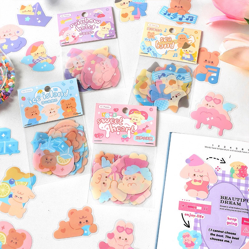 Jual Stiker Hiasan Buku Barang Flying to Your Universe Flake Stickers ...