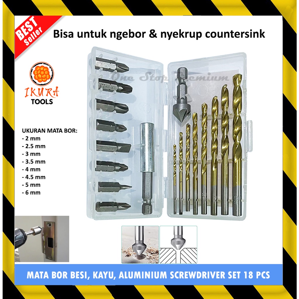 Jual KEPALA MATA BOR OBENG KOMBINASI COUNTERSINK CONTERSINK KONTERSING ...