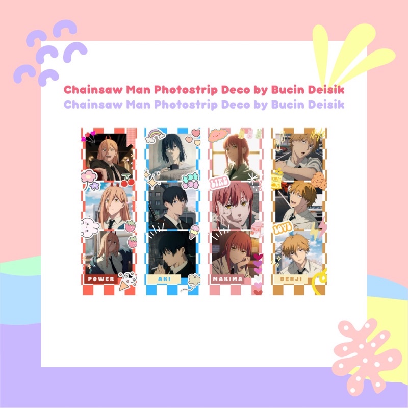 Jual Photostrip Deco Anime Chainsaw Man | Shopee Indonesia