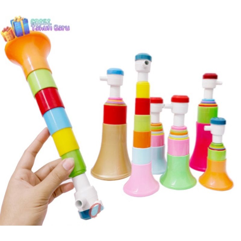 Jual Mainan Anak Terompet Bisa Panjang Sampai 30cm 35cm Terompet Dorong ...