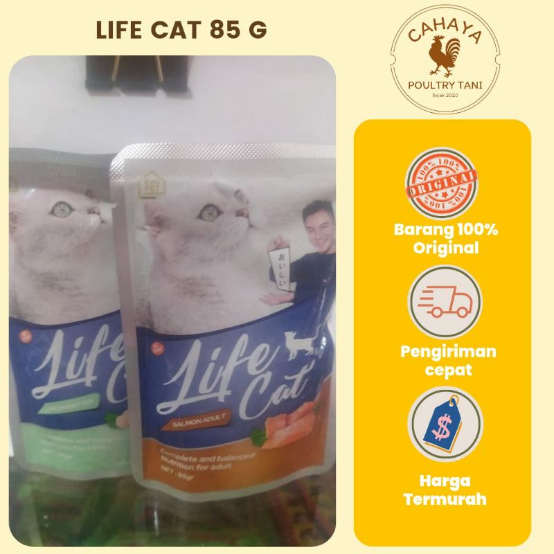 Jual Pakan Kucing LIFE CAT SACHET 85 G | Shopee Indonesia