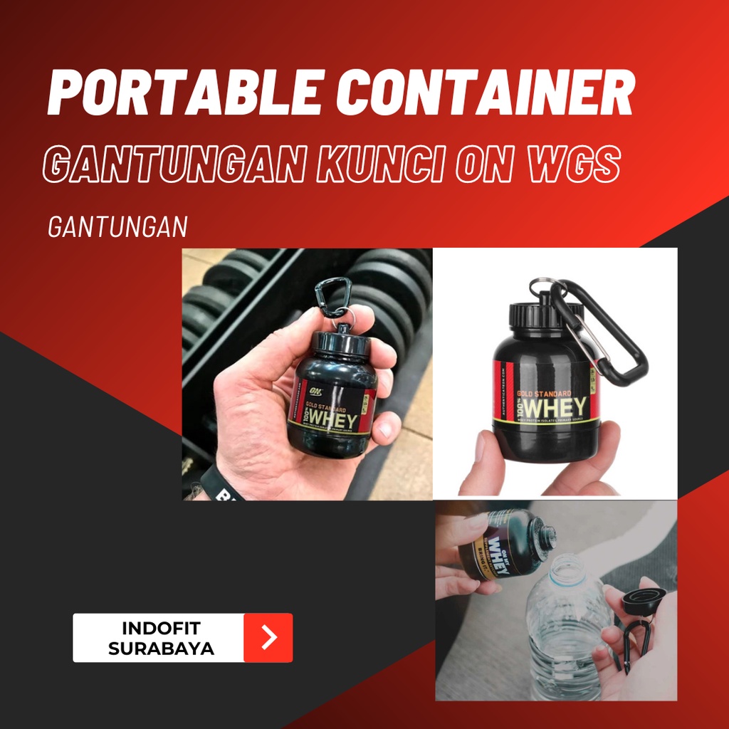 Jual Portable Container Whey Protein Whey to go Gantungan Kunci On WGS ...