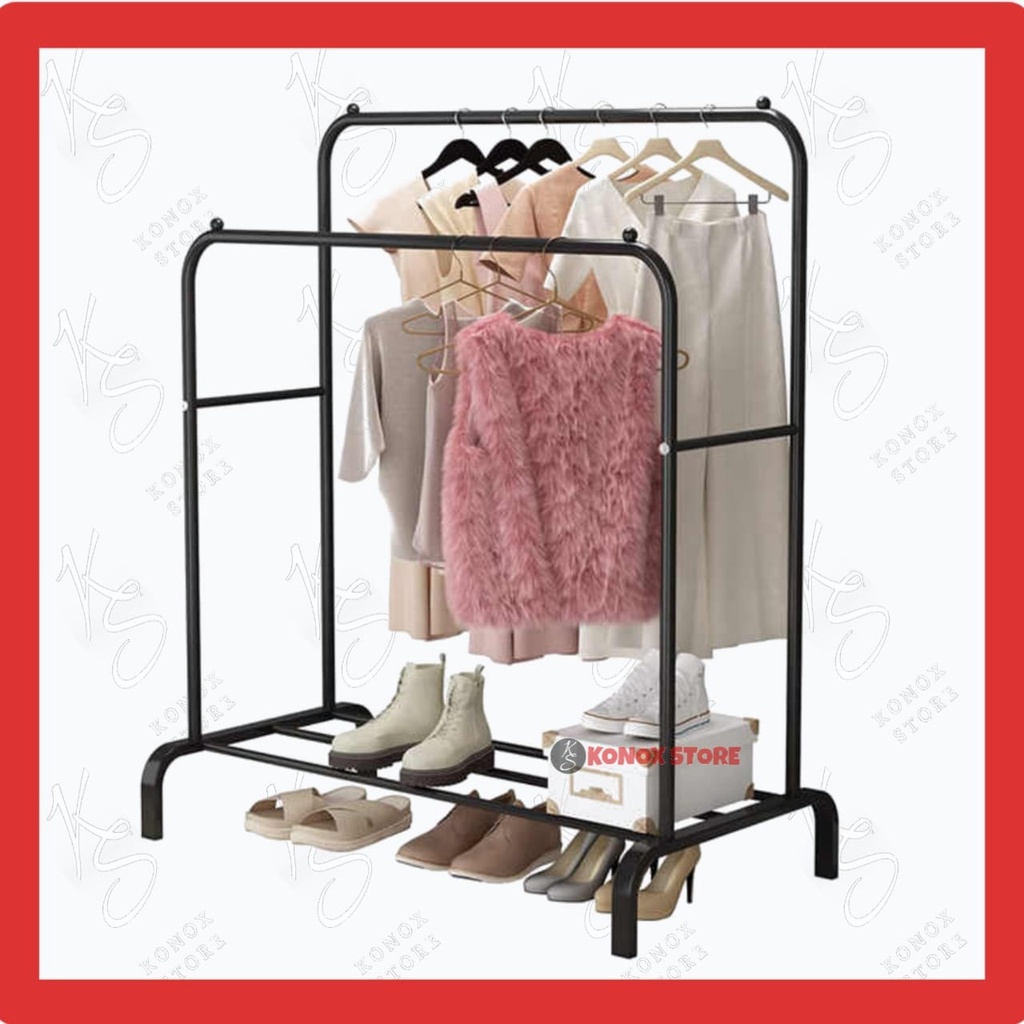 Jual BIG STAND HANGER GAWANG BESI / RAK GANTUNGAN BAJU JEMURAN | Shopee ...