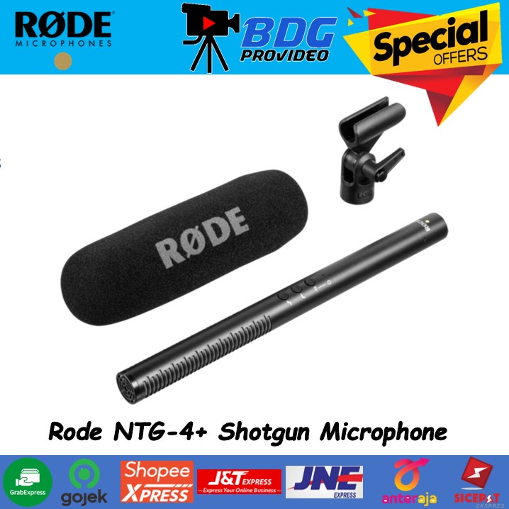 Jual Rode NTG4+ Shotgun Microphone with Digital Switches and Built-In ...