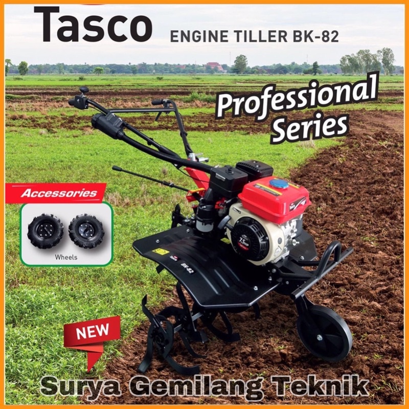 Jual Mesin Traktor Bajak Tanah TASCO BK 82 Engine Tiller Kultivator ...