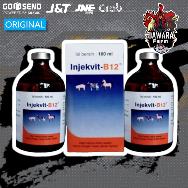Jual INJEKVIT B12 - Vitamin B12 Penambah darah Anemia Nafsu Makan Sapi ...