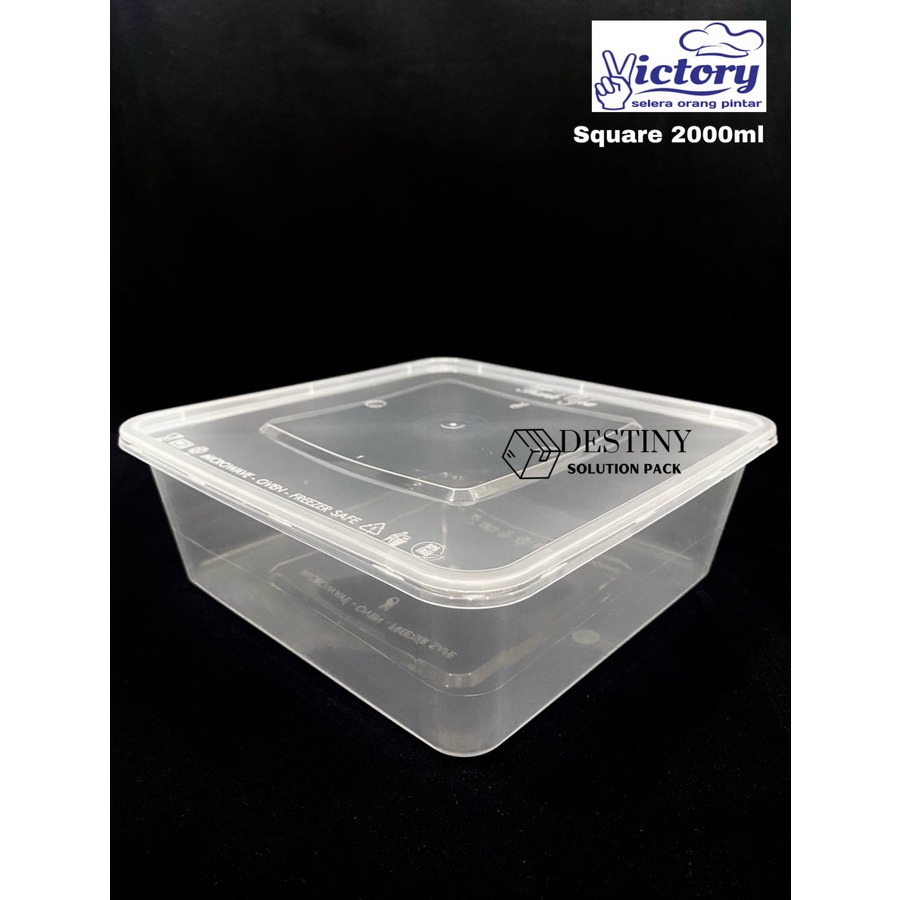 Jual Thinwall Victory Square 2000ml ( Minimal pemesanan 5 pcs ...