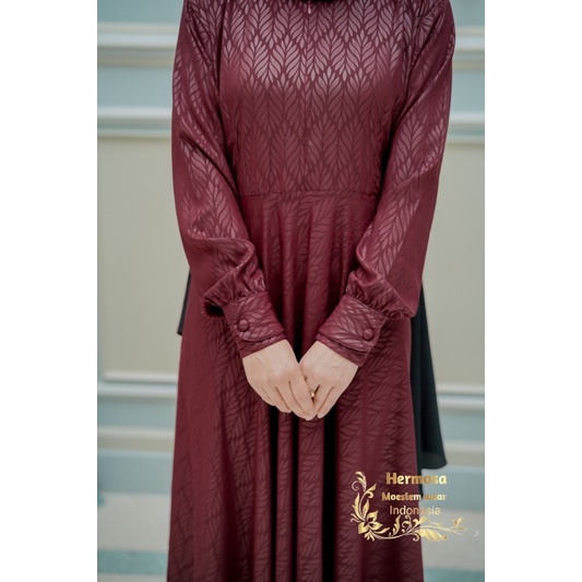 Jual GAMIS SYAR'I HERMOSA ORIGINAL Emboss Wolfis “Daun Padi” Umbrella ...