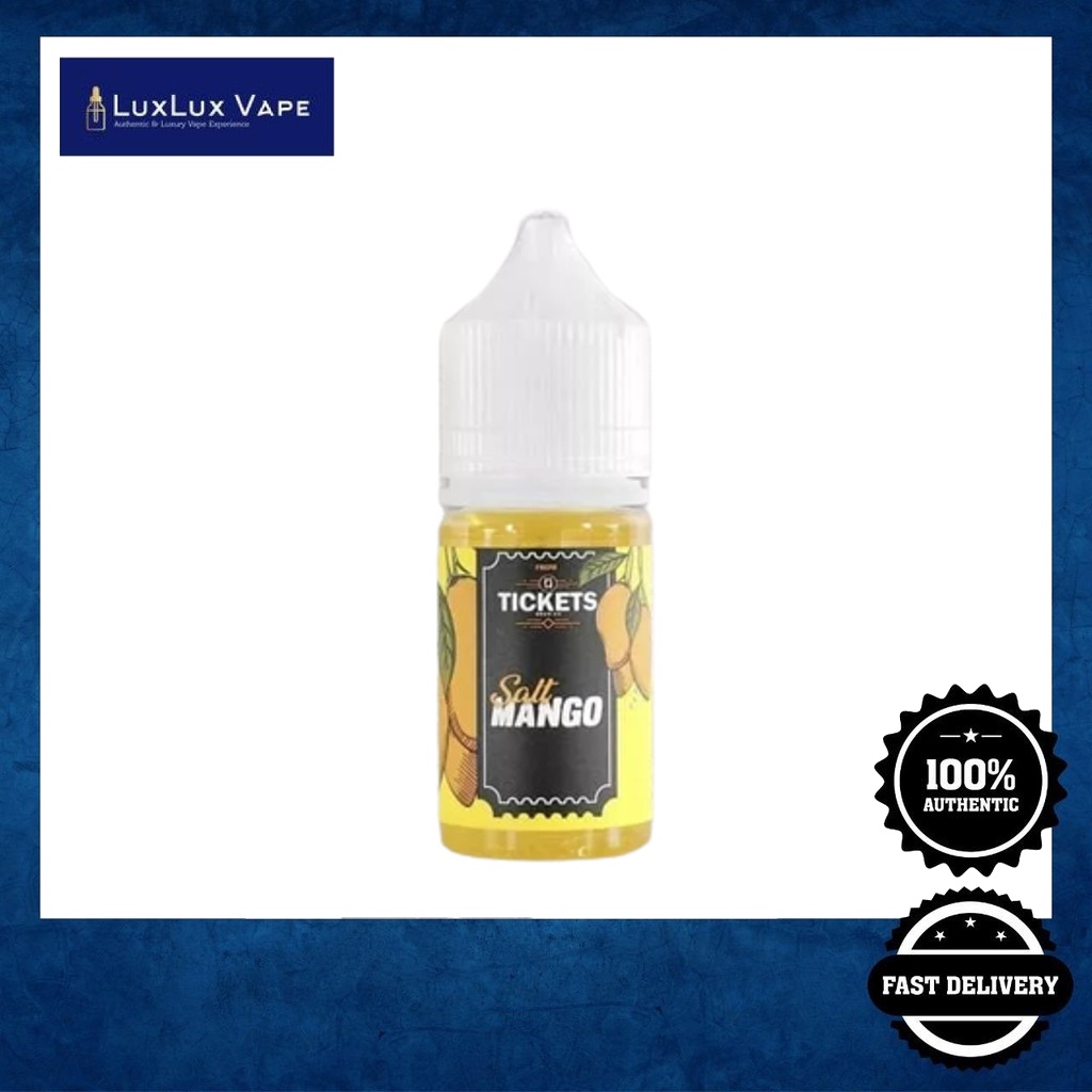 Jual TICKETS MANGO SALT NIC 30ML AUTHENTIC by EJM | Shopee Indonesia
