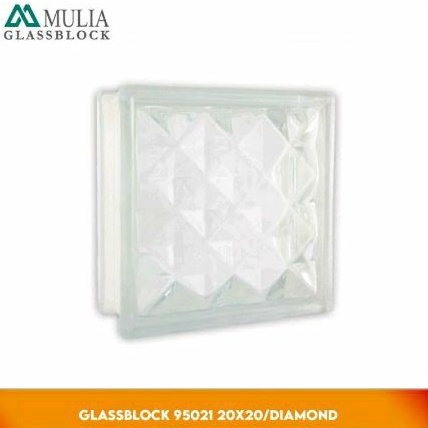 Jual Mulia Glass Block 20X20 Diamond - Balok Kaca | Shopee Indonesia