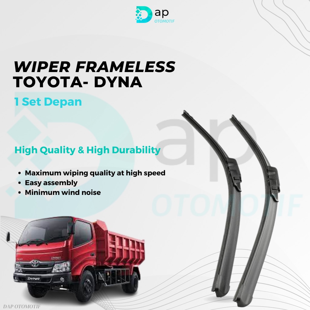 Jual Wiper Toyota Dyna Frameless 1 Set Depan (2 Pcs) | Shopee Indonesia