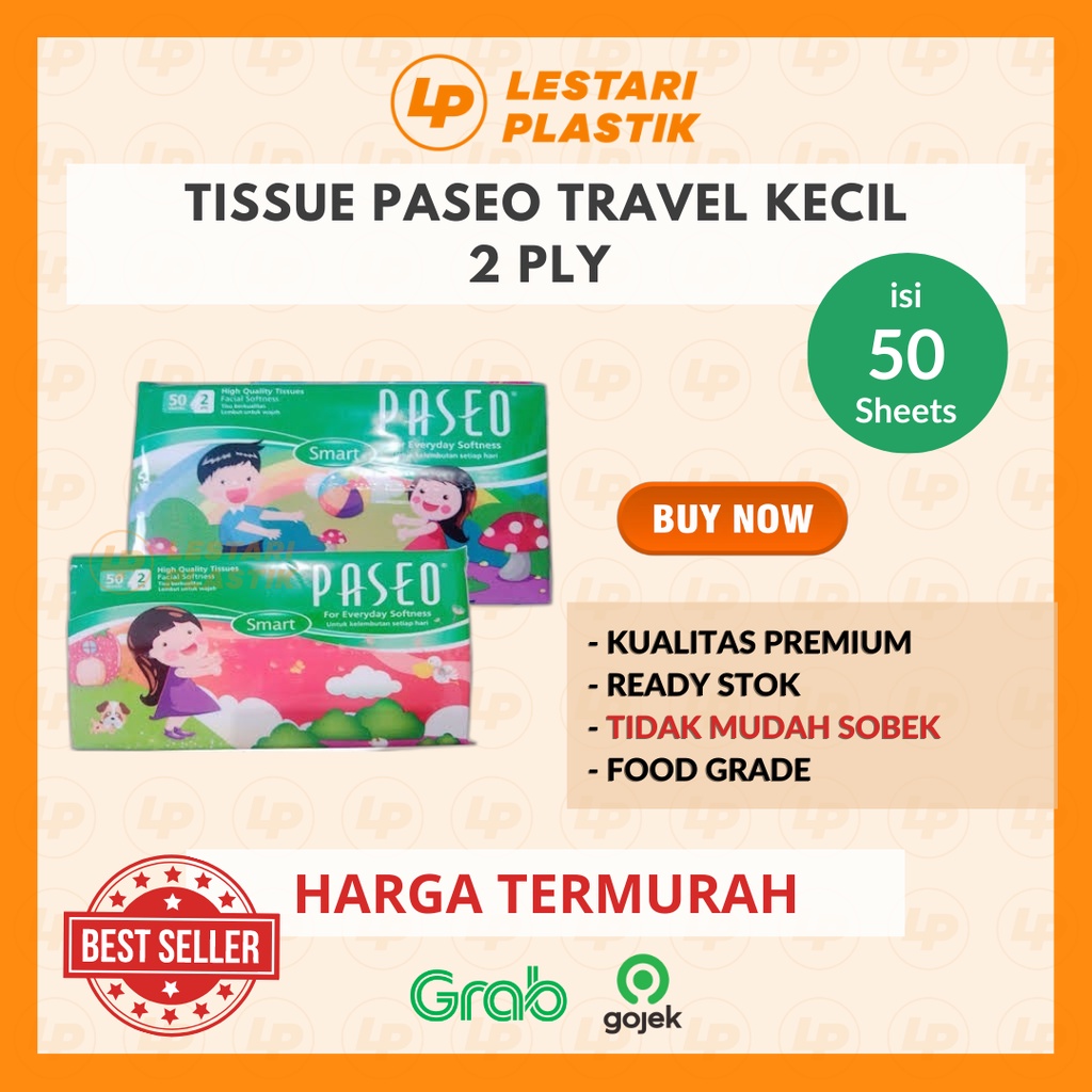 Jual [TERMURAH] TISSUE PASEO TRAVEL KECIL | Tissue Kecil | Tissue Smart ...