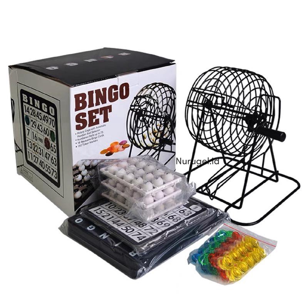 Jual Bingo Party Game Set Lottery Machine Mainan Lotere | Shopee Indonesia