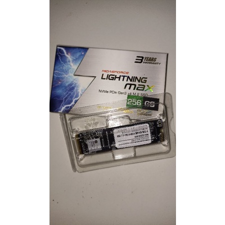 Jual Midasforce Lightning Max 256 GB NVMe PCIe Gen3 x4 M.2 SSD | Shopee ...