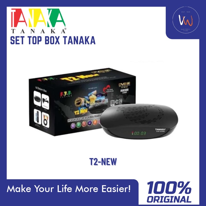 Jual Set Top Box Tanaka T2-New Ready / Digital untuk Tv Tabung, LED ...