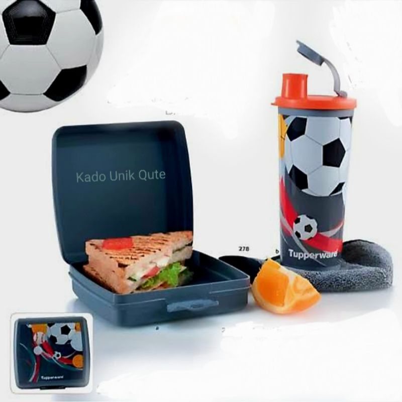 Jual Tupperware Go Active Lunch Box Bottle Tumbler Bola | Shopee Indonesia