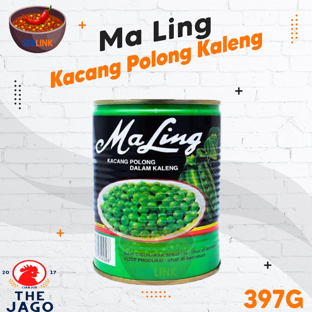 Jual Ma Ling Kacang Polong Dalam Kaleng 397G | Shopee Indonesia