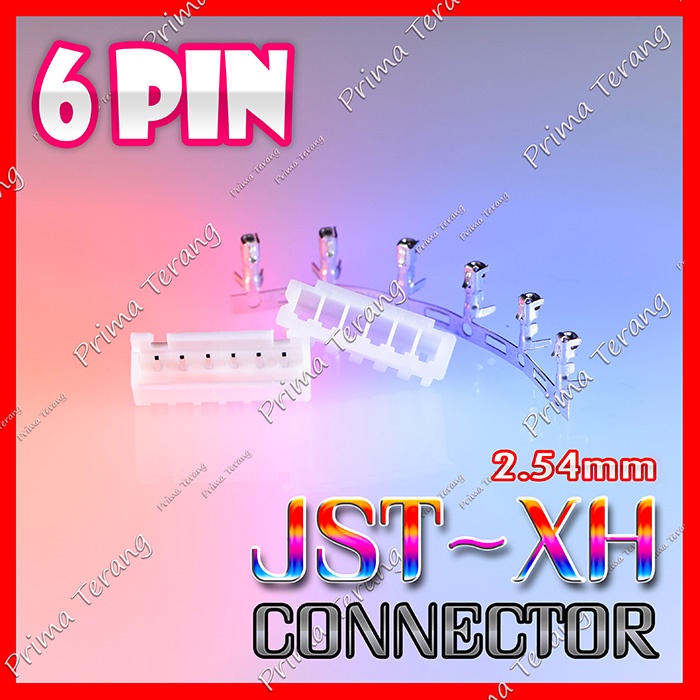 Jual JST XH Connector 6 Pin Lurus JST-XH 2.54mm Konektor Baterai LiPo 6P | Shopee Indonesia