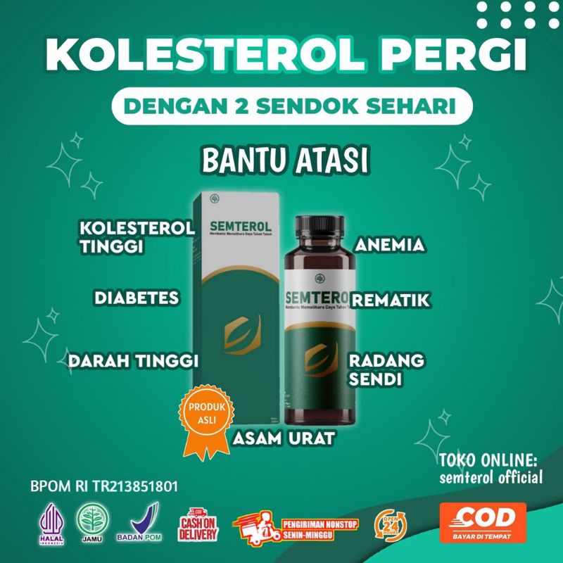 Jual Obat Kolesterol Penurun Gula Darah Semterol Obat Diabetes Kencing ...