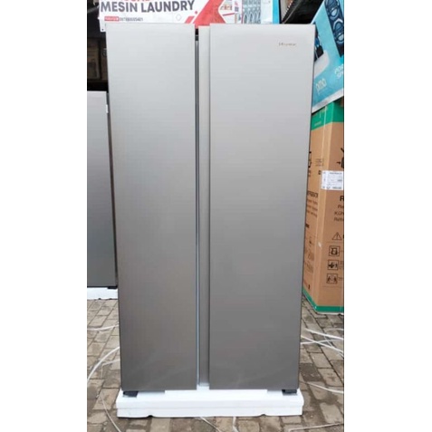 Jual HISENSE Kulkas 2 Pintu Side by Side [564L] RS660N4IGN - Silver ...