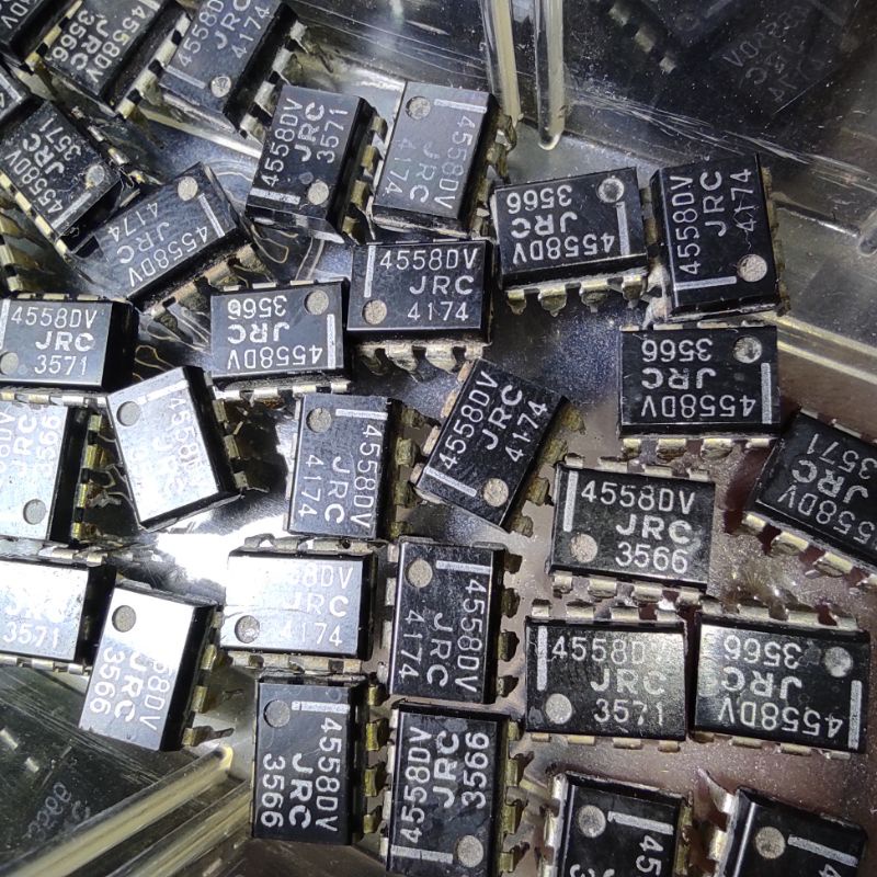 Jual IC JRC4558DV JAPAN RARE ITEM! JRC 4558 DV dual OpAmp op amp Vintage Tube Screamer Chip ...