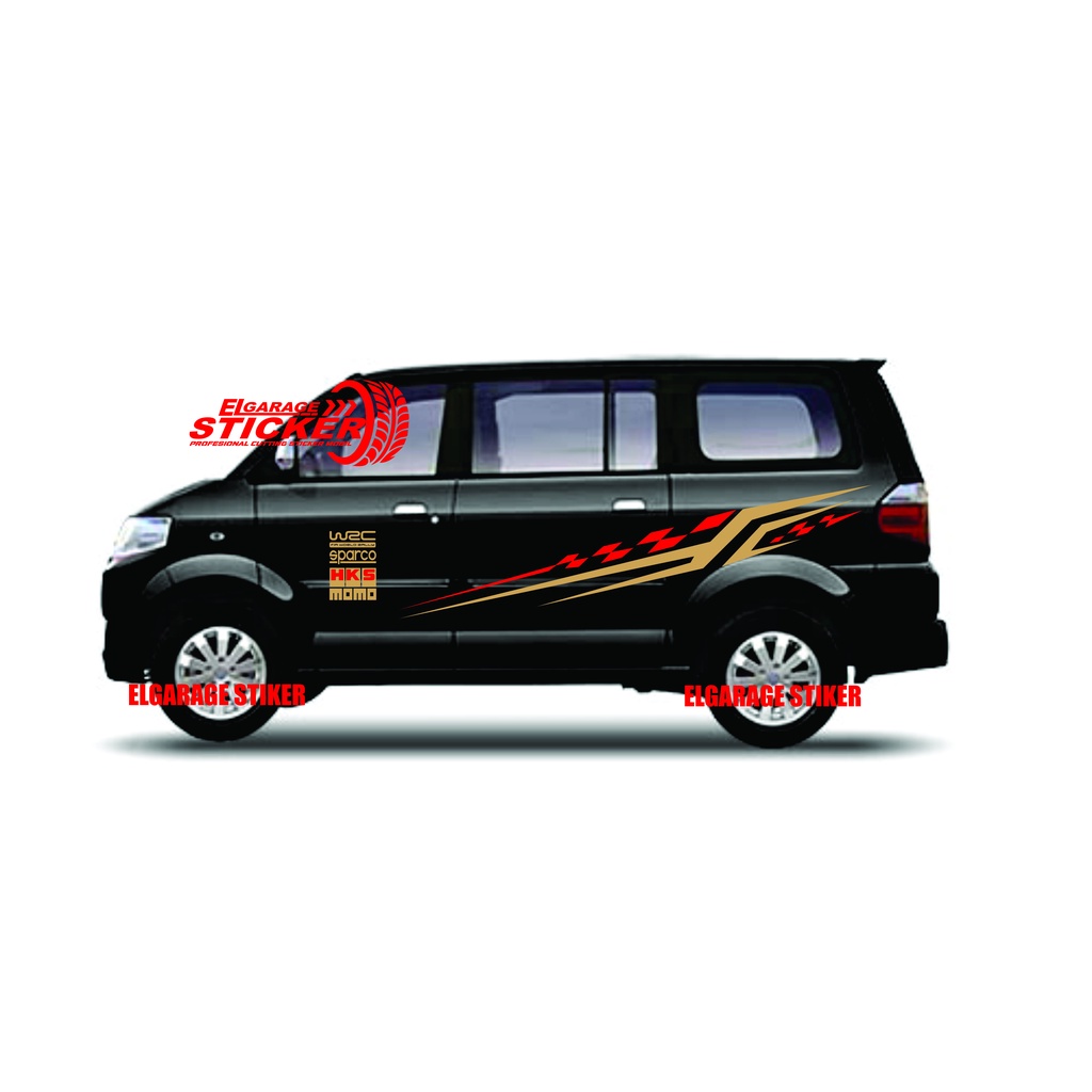 Jual Stiker mobil suzuki apv stiker racing body apv cutting stiker ...