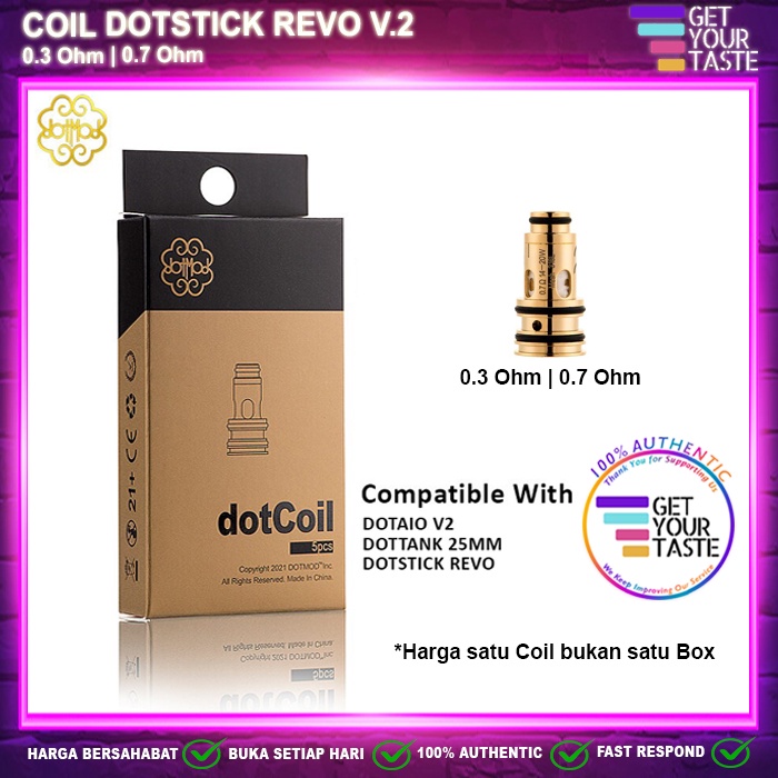 Jual Coil dotMod Dotaio V2 DotStick Revo dotCoil Authentic by Dot Mod ...