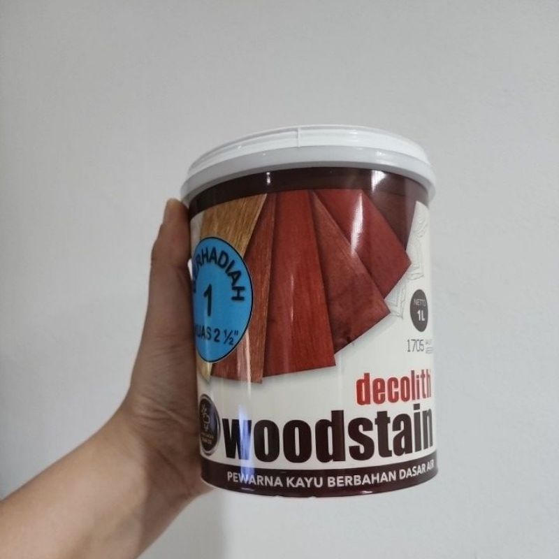 Jual Decolith Woodstain Pelitur Kayu campuran air 1kg / Pewarna kayu ...