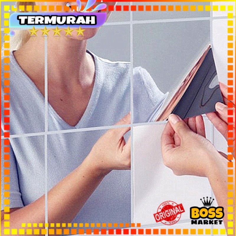 Jual Stiker Cermin Dinding Sticker Dekorasi Kaca Mirror Wall Sticker ...