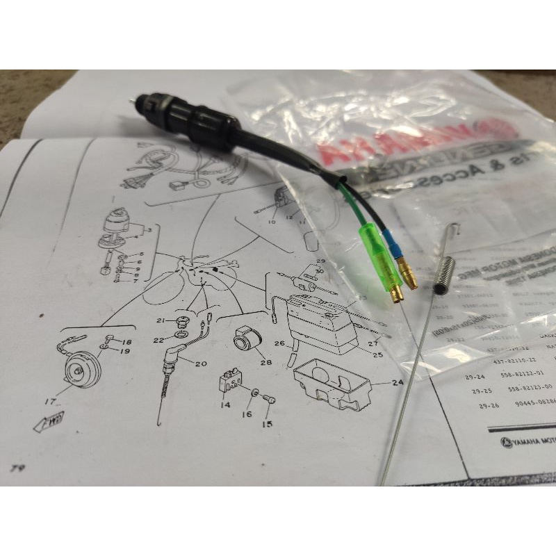 Jual Switch Rem Belakang Yamaha DT100 Sensor Lampu Stoplamp Lengkap ...