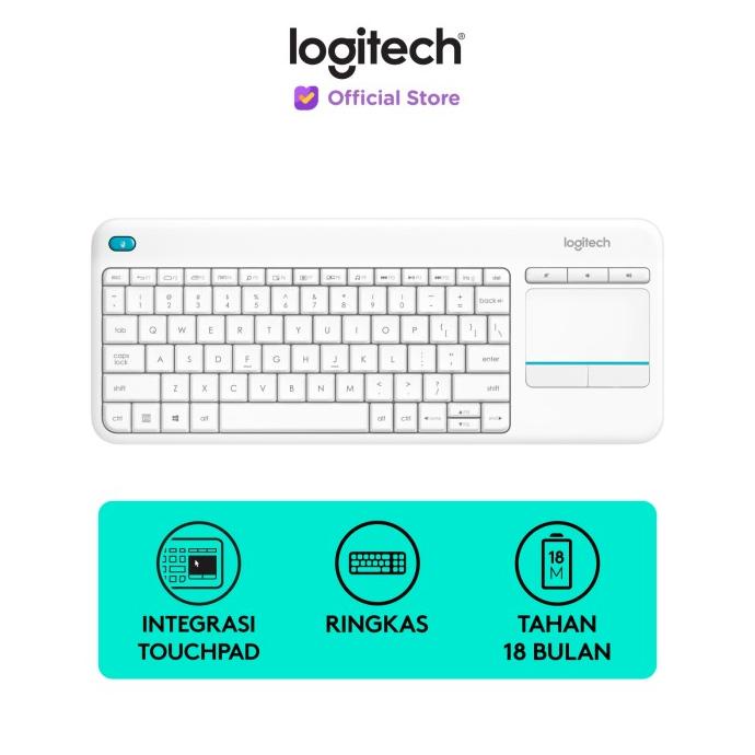 Jual Logitech K400 Plus Keyboard Wireless Touchpad untuk PC,SmartTV ...