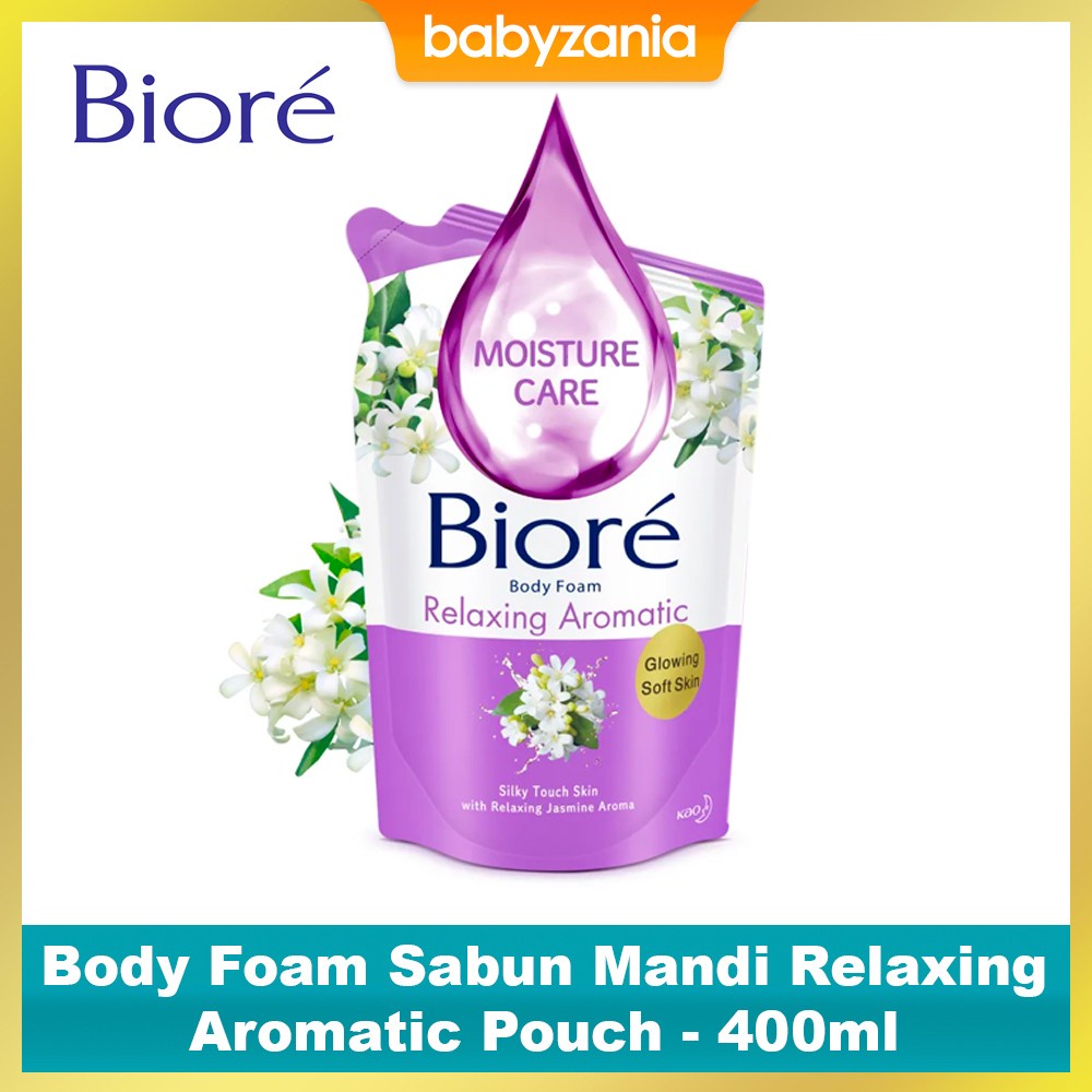 Jual Biore Body Foam Sabun Mandi Relaxing Aromatic Pouch - 400ml | Shopee Indonesia