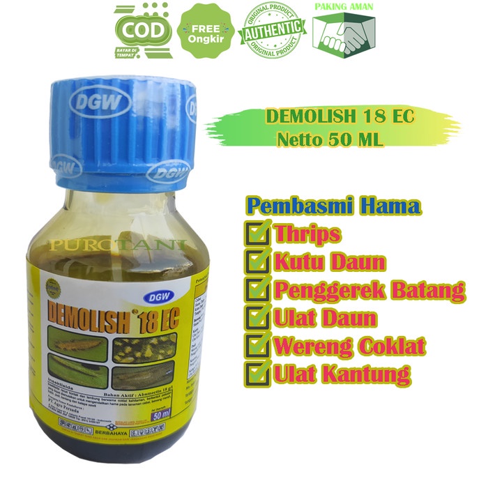 Jual Insektisida Abamektin Demolish 16 EC Abamectin 18 g l 50ML ...