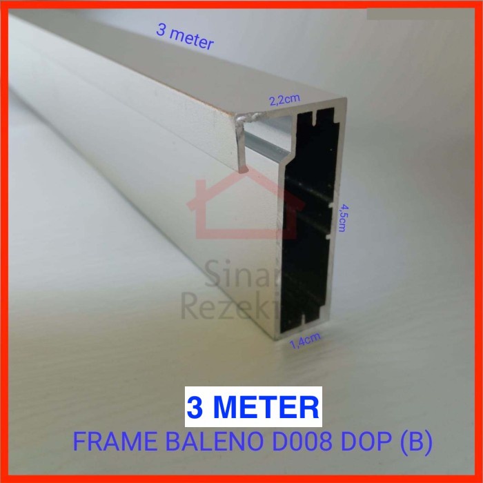 Jual Profil Lis Frame Aluminium Kaca Lemari Kitchen Bingkai FA 128 Dop ...