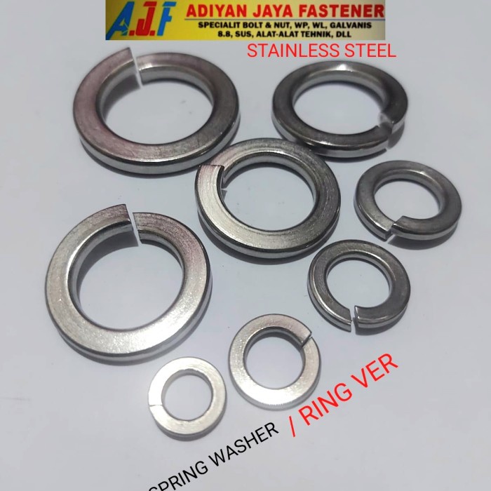 Jual RING PER / LUBANG DRAT BAUT 10 / LINGKAR DALAM 6MM SS 304 ( 100pcs ...