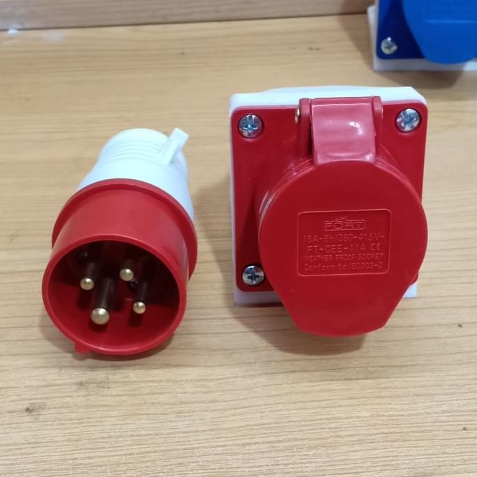Jual PLUG + SOCKET CEE 024 + 124 ( 32A - 4P ) | Shopee Indonesia