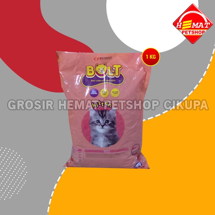 Jual Bolt Kitten Makanan anak Kucing Kering Dry Cat Food 1 KG | Shopee ...