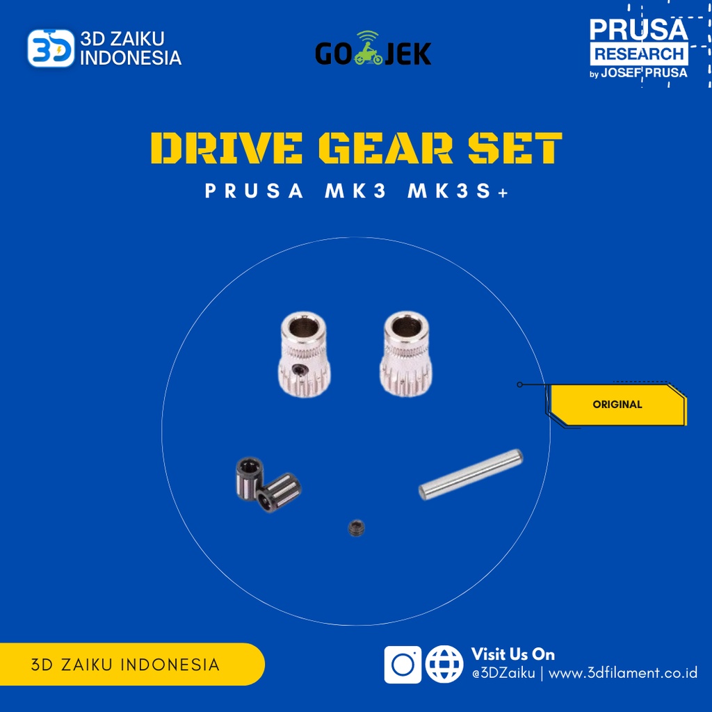 Jual Original Prusa MK3 MK3S+ Bondtech Drive Gear Set | Shopee Indonesia