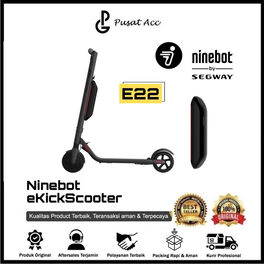 Jual Ninebot E22 KickScooter - Segway Electric Scooter Kick Scooter ...