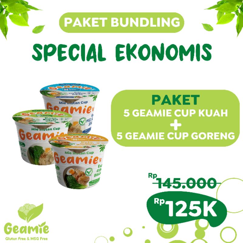 Jual Paket Bundling Geamie Cup Kuah Mix Goreng | Shopee Indonesia