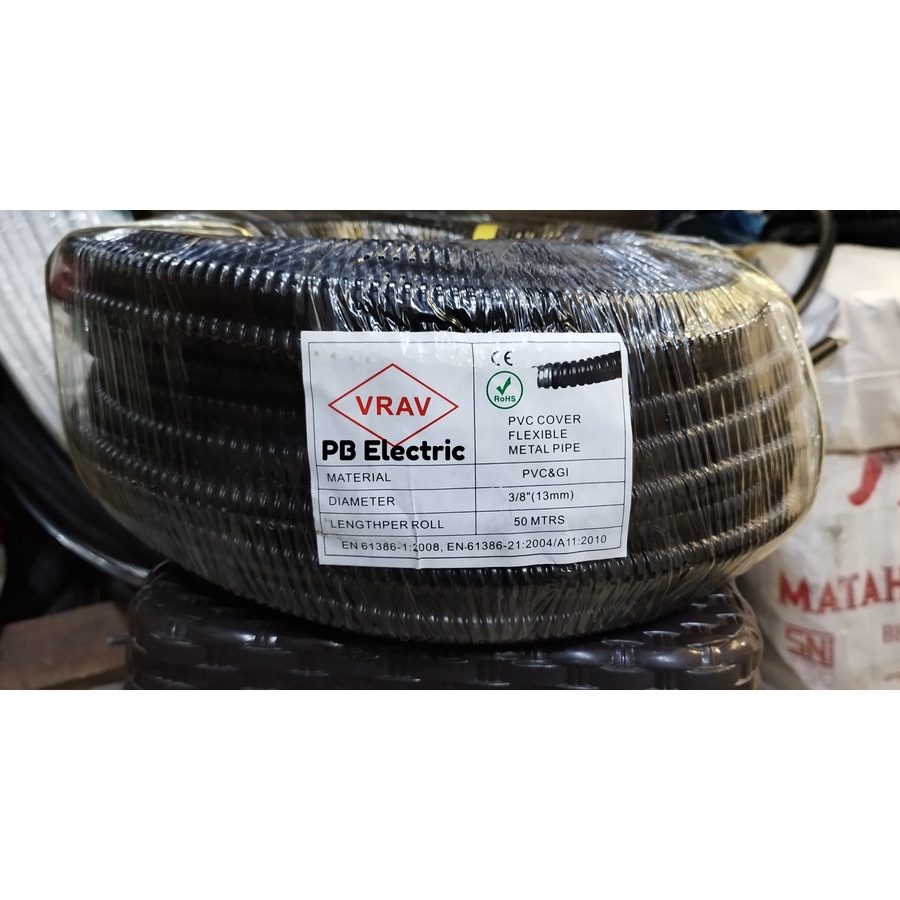 Jual Flexible Metal Conduit 3/8 inch / Flexible Conduit 3/8 Inch (50 ...