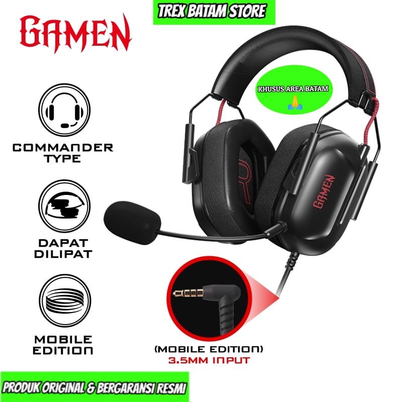 Jual GAMEN GALEA MOBILE GAMING HEADPHONE TACTICAL HEADSET GALEA MOBILE ...