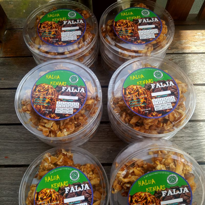 Jual Halua Kenari Falja Khas Ternate Maluku Utara paket 10 toples ...